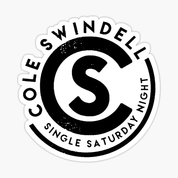 "onecol swindell single in saturday night American" Sticker for Sale by ...
