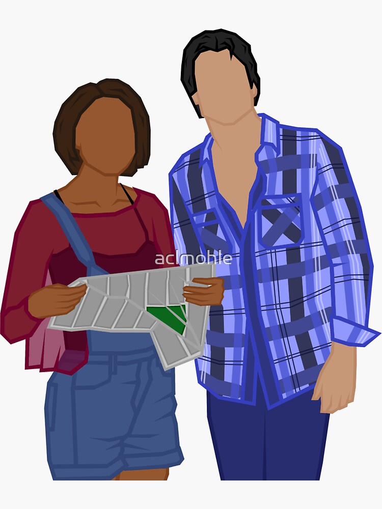 "Bonnie & Damon - TVD" Sticker for Sale by aclmohle | Redbubble