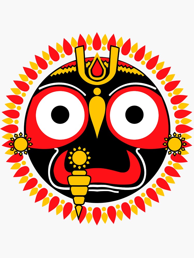 "Jagannath (Lord)" Sticker for Sale by GourangaStore | Redbubble