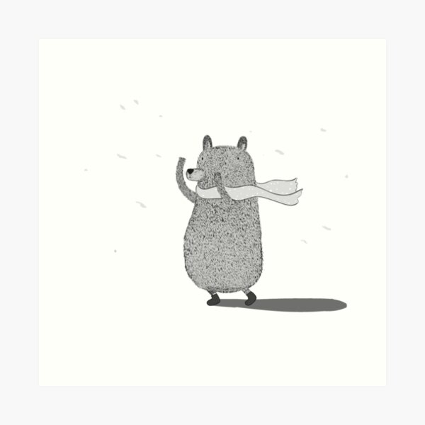 "Windy Bear" Art Print by OntuniBD | Redbubble