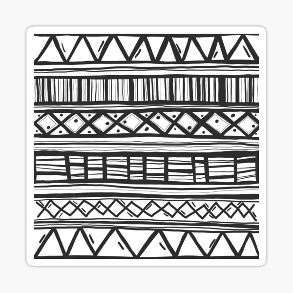 "Ethnic plain line pattern" Sticker for Sale by Minirolling | Redbubble