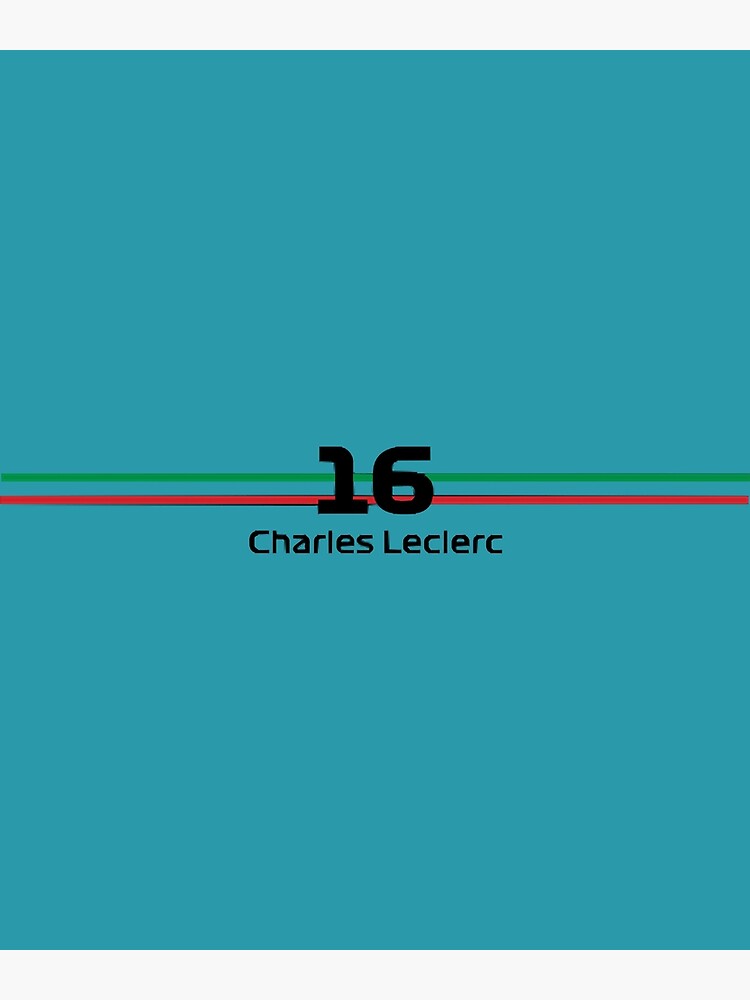 "Charles Leclerc Formula 1 Number 16 Italian design | F1 T-Shirt | GP ...