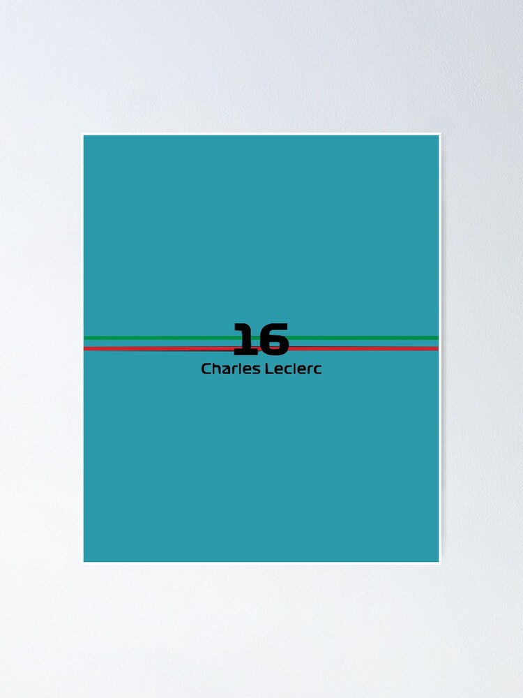 "Charles Leclerc Formula 1 Number 16 Italian design | F1 T-Shirt | GP ...