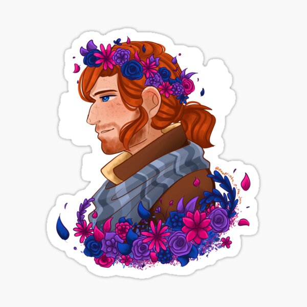 "Pride Themed Caleb" Sticker for Sale by StarryPawprints | Redbubble