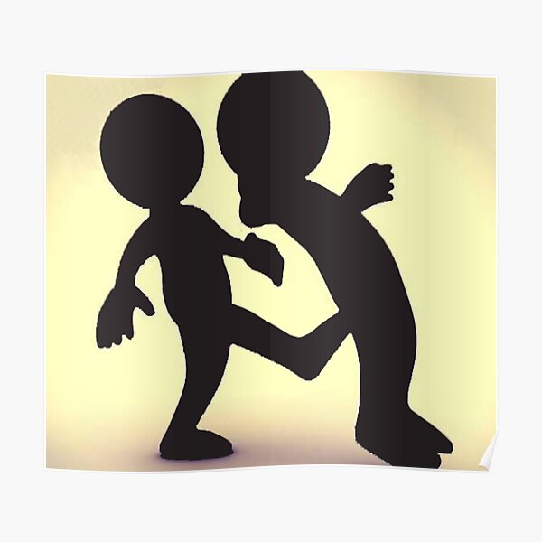 "Cartoon Kicks meme" Poster for Sale by applinces | Redbubble