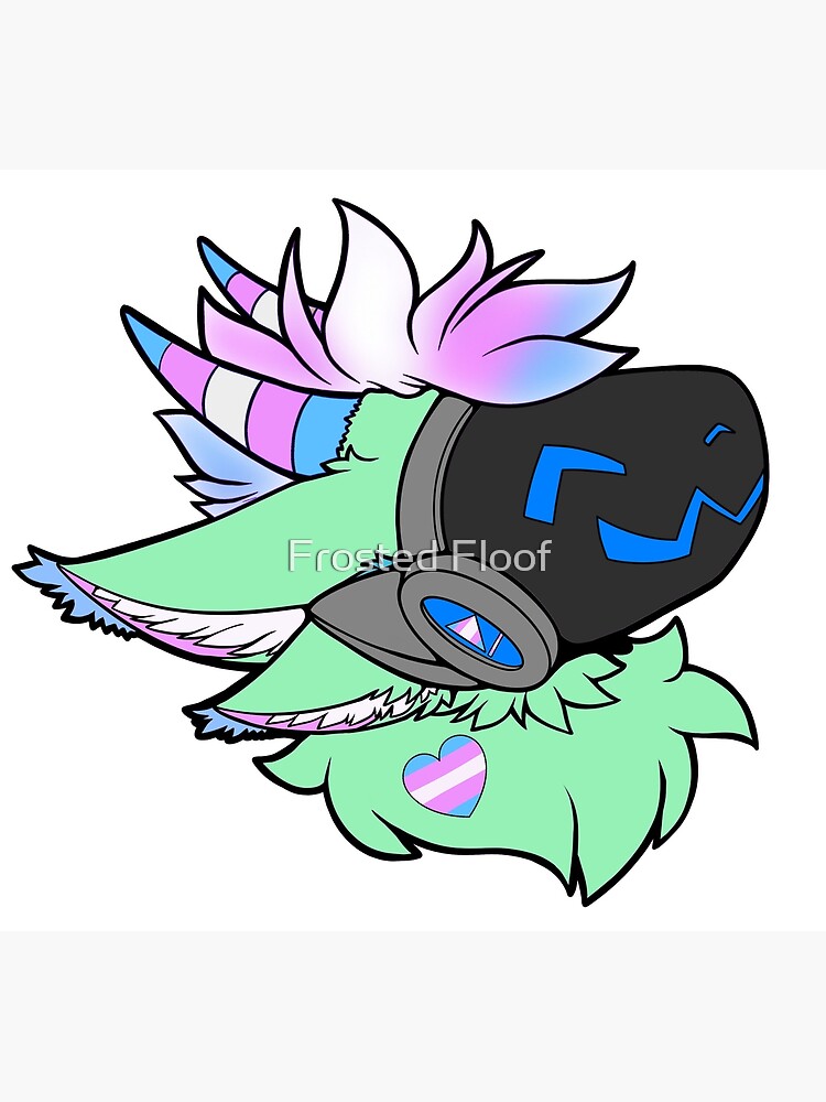 "Protogen Transgender Pride " Poster for Sale by KokatheCat | Redbubble