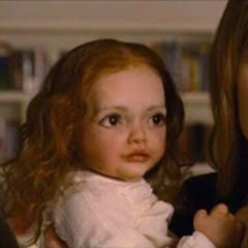 "renesmee creepy twilight doll baby haunted fat vampire" Art Print for ...