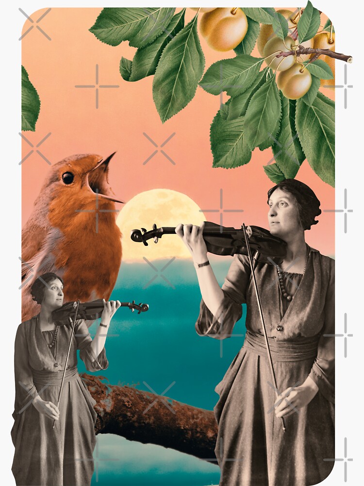 "Can your bird sing, beautiful robin chirping, surreal picture with ...