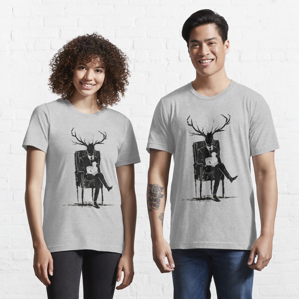 "Hannibal Lecter NBC Stag Antlers Lamb" T-shirt for Sale by nekhebit ...