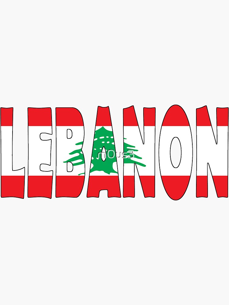"Lebanon" Sticker for Sale by m0us3 | Redbubble