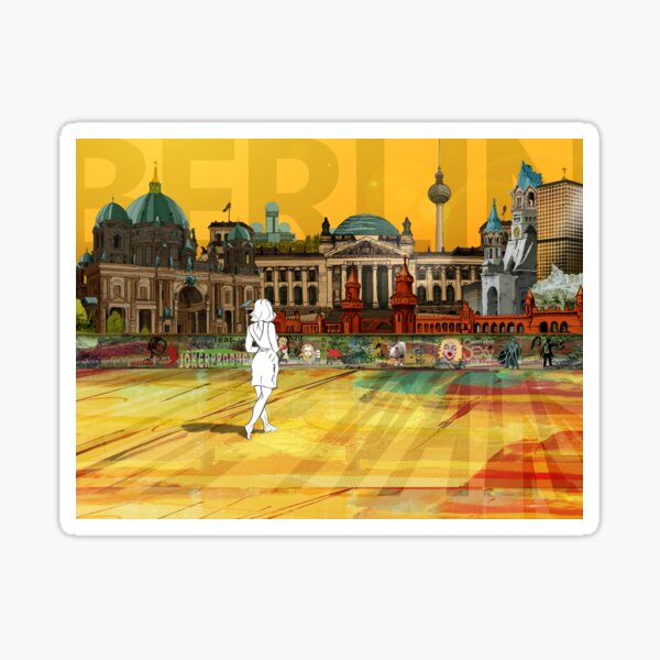 "BERLIN - Big City - Capital City - The Wall" Sticker for Sale by ...