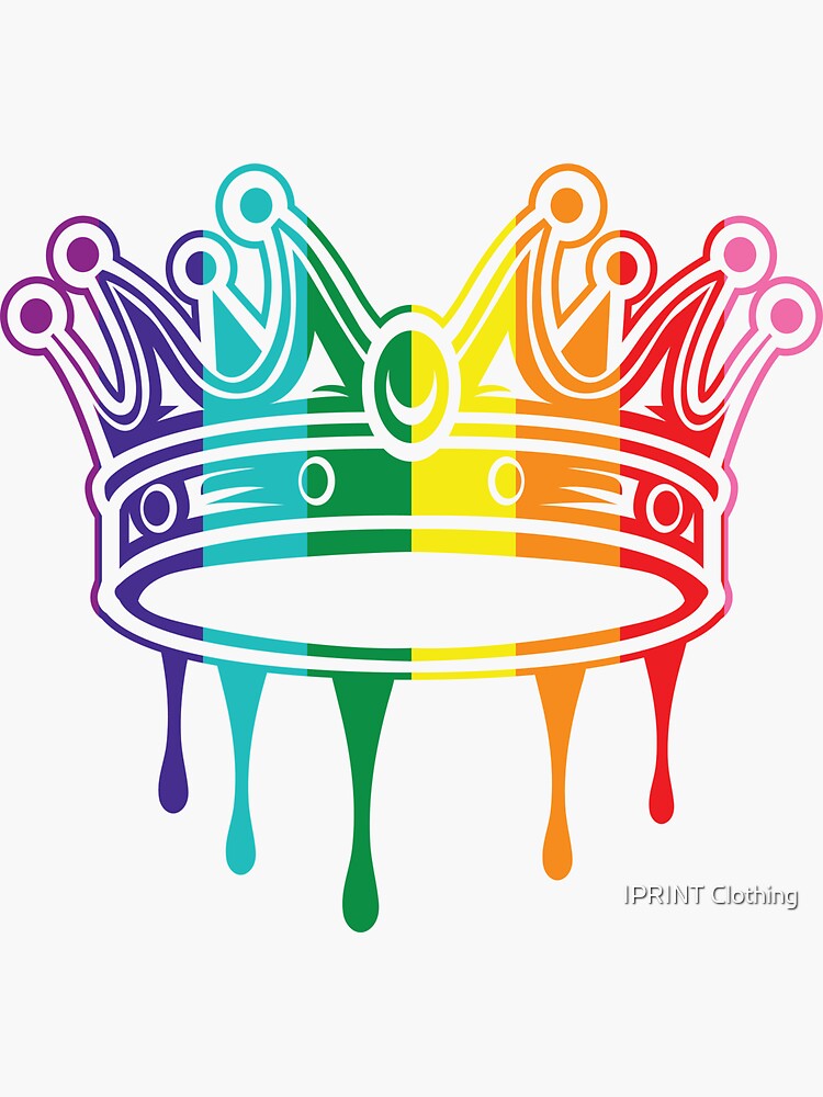 "PRIDE CROWN" Sticker for Sale by ferdzjing2 | Redbubble