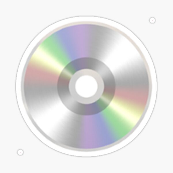 "CD emoji " Sticker for Sale by designsbyzw | Redbubble