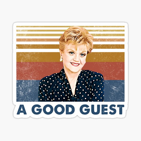 "Vintage good guest jessica murder fletcher images art" Sticker for ...