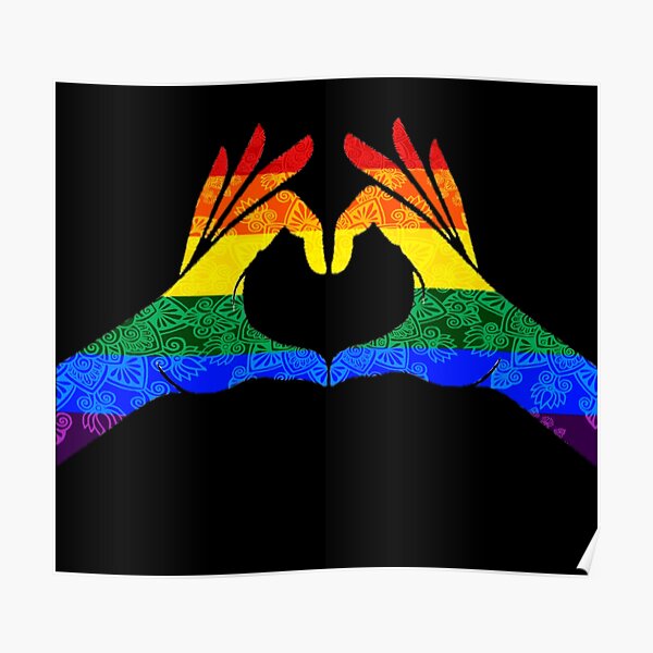 "Pride Zen Heart" Poster for Sale by Pooja-Alva | Redbubble
