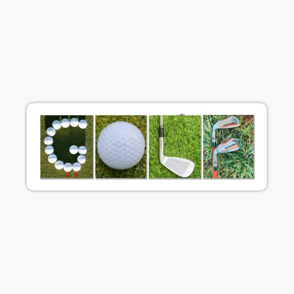 "Golf Alphabet Letter" Sticker for Sale by WaveOcean123 | Redbubble