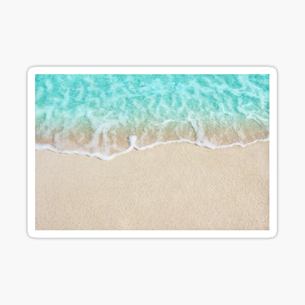 "Ocean, waves and sand" Sticker for Sale by Kazimirko | Redbubble