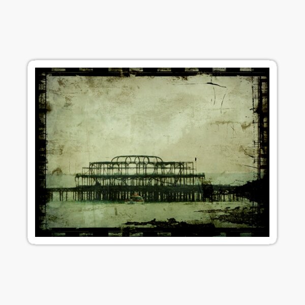 "old pier" Sticker by kathyarchbold | Redbubble