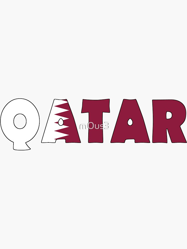 "Qatar" Sticker for Sale by m0us3 | Redbubble