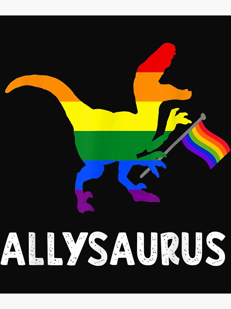 Impression photo « Allysaurus Trans Ally T Rex Dinosaure Gay Pride ...