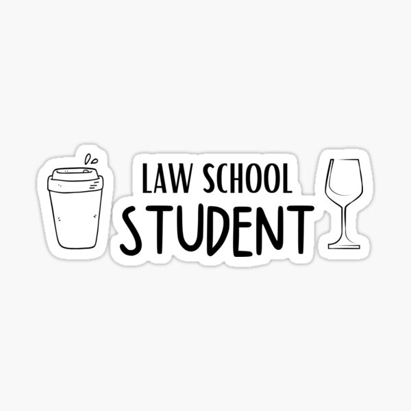 "Law School Student - Future Lawyer" Sticker by g-raph | Redbubble