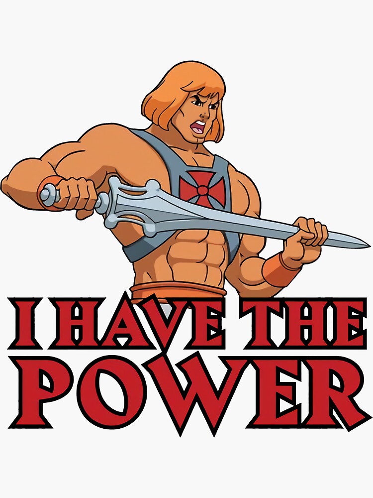 "He-Man" Sticker for Sale by oilmedicated | Redbubble