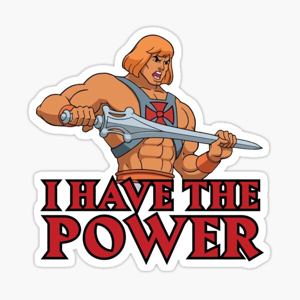 "He-Man" Sticker for Sale by oilmedicated | Redbubble