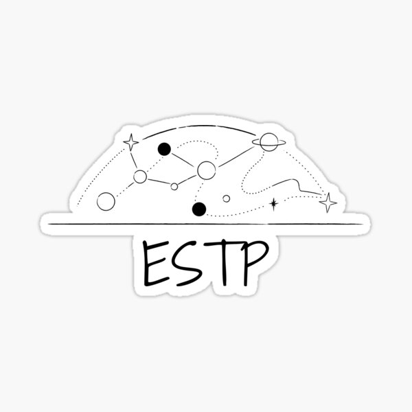 "Galactic ESTP" Sticker by PomeranecShop | Redbubble