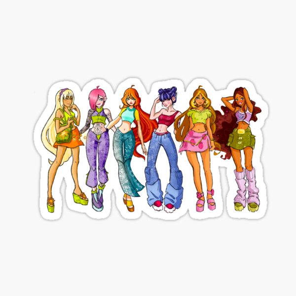 "Winx Club Sticker" Sticker for Sale by oxonoo | Redbubble