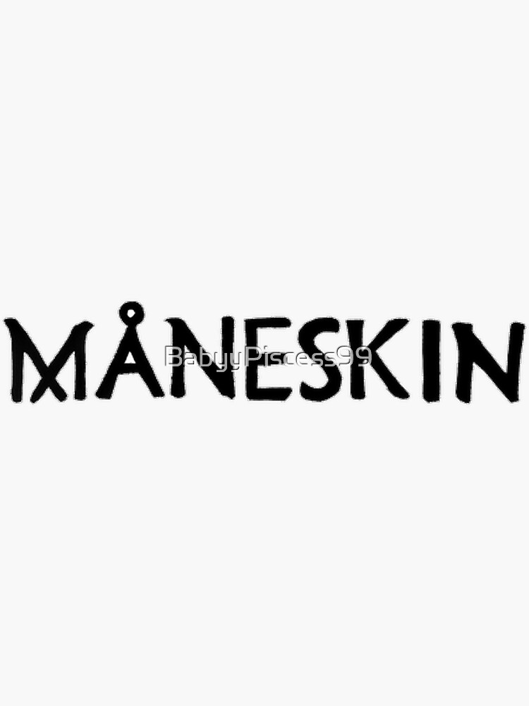 "Maneskin Logo" Sticker for Sale by BabyyPiscess99 | Redbubble