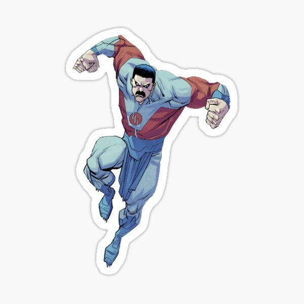 "omni man" Sticker for Sale by Digitalunivers | Redbubble