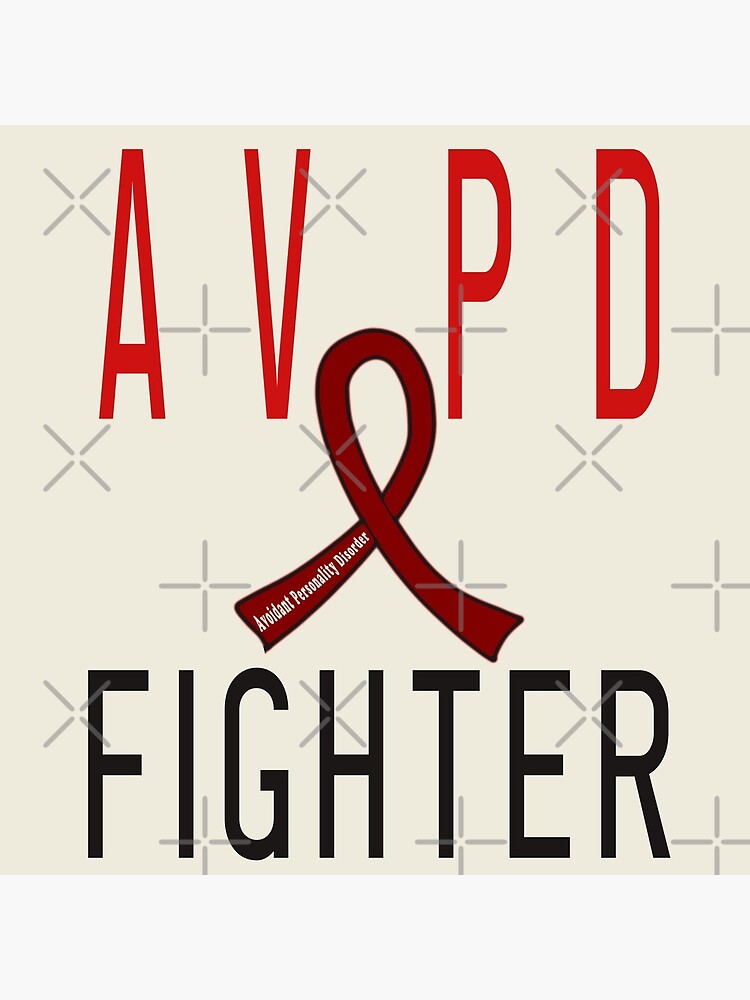 "AVPD-Bekämpfer für vermeidende Persönlichkeitsstörungen" Acrylblock ...