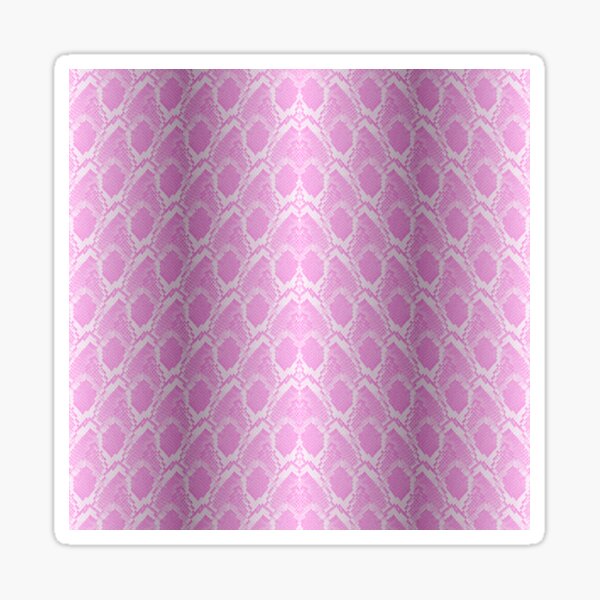 "Pale Pink and White Python Snake Skin Reptile Scales" Sticker by ...