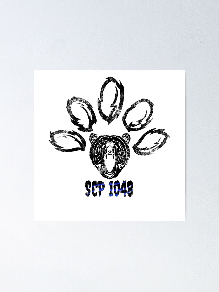 "ScP 1048--The Killer Teddy Bear" Poster for Sale by Fanficguru | Redbubble