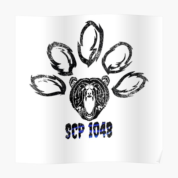 "ScP 1048--The Killer Teddy Bear" Poster for Sale by Fanficguru | Redbubble