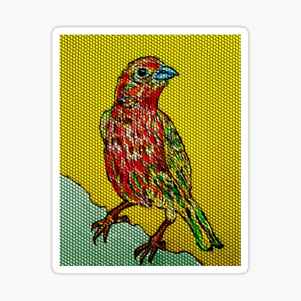 "Cute Bird Dot Art" Sticker by Vk91art | Redbubble