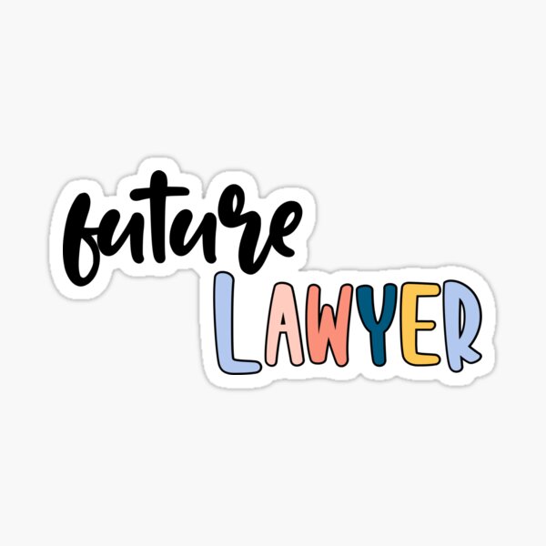 "future lawyer" Sticker for Sale by 3rdgilmoregirl | Redbubble