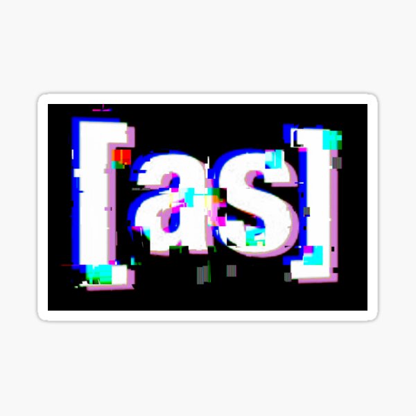 "[as] Adult swim logo" Sticker for Sale by Peachyxpeach | Redbubble