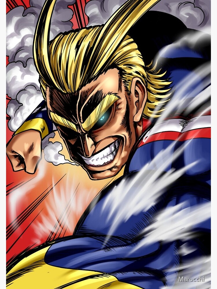 "My Hero Academia All Might" Poster by Marucchi | Redbubble