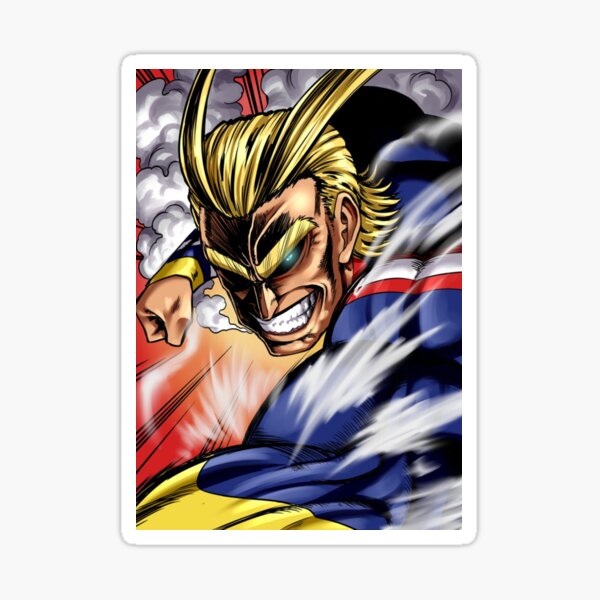 "My Hero Academia All Might" Sticker by Marucchi | Redbubble