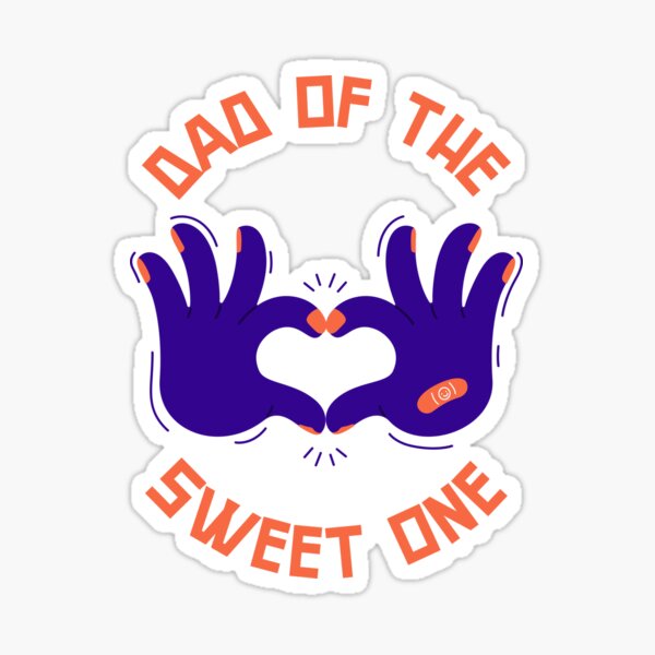"Dad of the sweet one" Sticker for Sale by patternarium | Redbubble