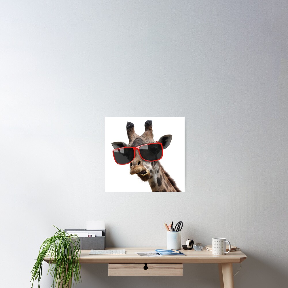 "Derp, Giraffe" Poster for Sale by creaturebean | Redbubble