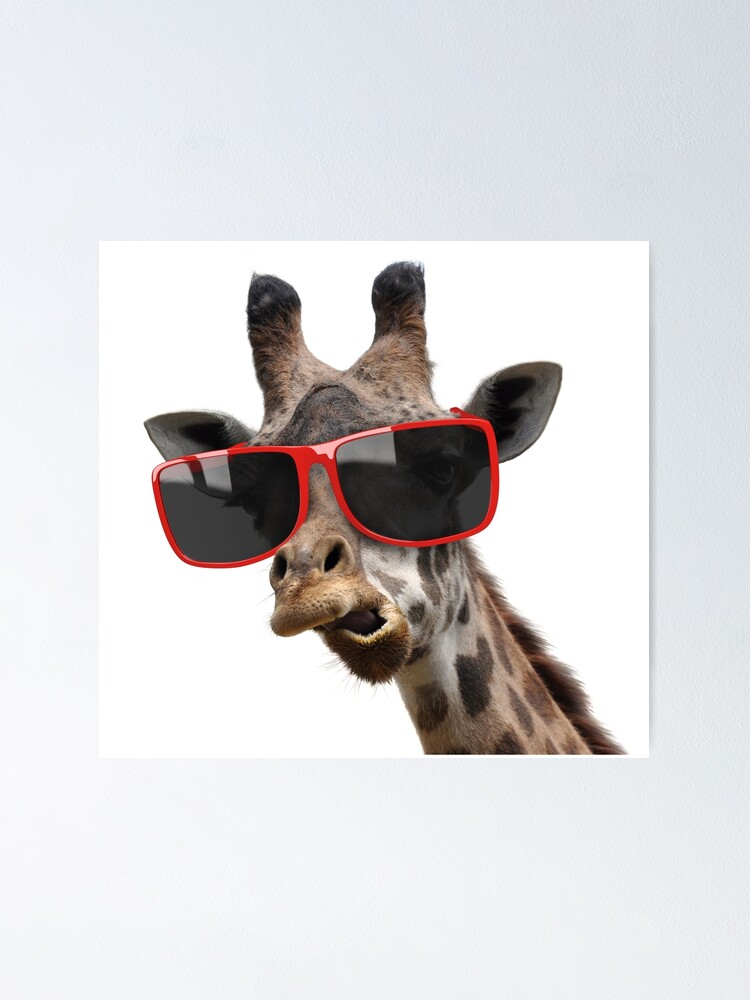 "Derp, Giraffe" Poster for Sale by creaturebean | Redbubble