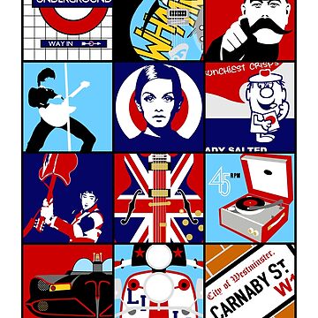"Iconic mod pop art" Poster for Sale by YouNeedKitch | Redbubble