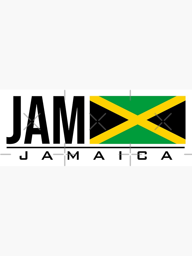 "JAM JAMAICA JAMAICAN NATIONAL FLAG INTERNATIONAL SPORTS COUNTRY CODE ...