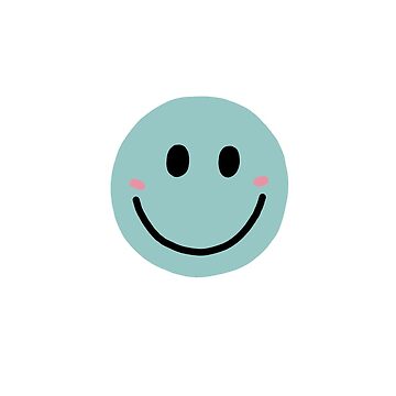 "Cute Smiley Face: Teal" Sticker for Sale by MadeByAyla | Redbubble
