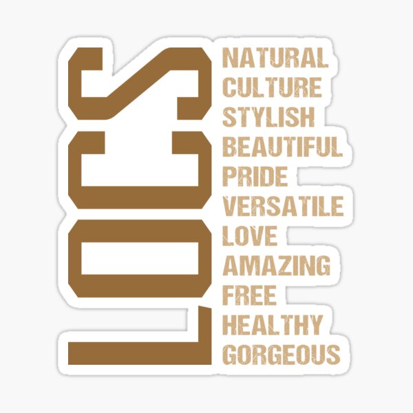 "Locs Dreadlocks lovers afro black Loc'd Up Loc'd Definition" Sticker ...