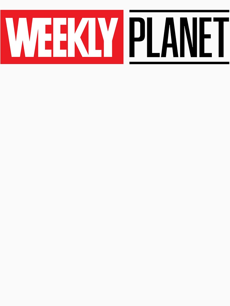 "Weekly Planet WPU Logo on White" T-shirt for Sale by WPPosters ...