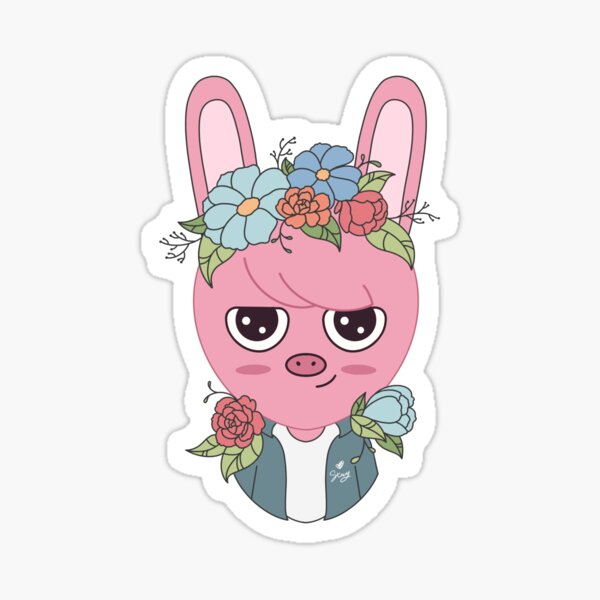 "Hungry Dwaekki" Sticker for Sale by GingerDesigner | Redbubble