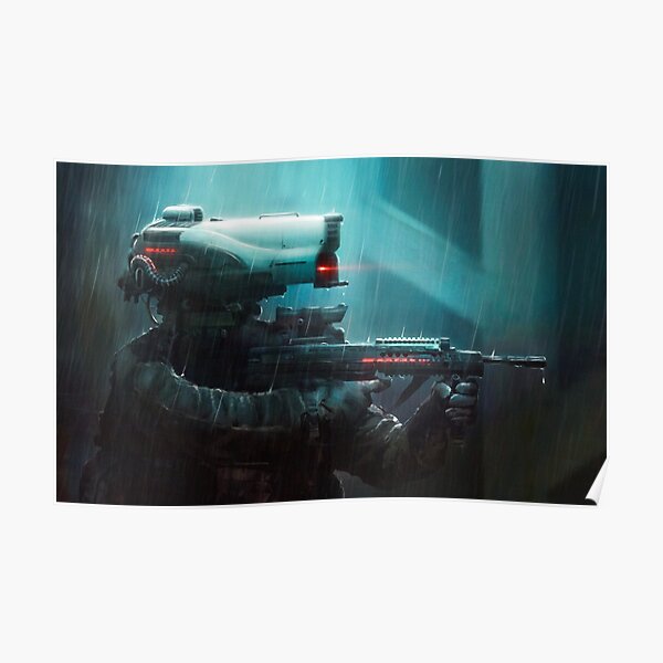 ""Big Heed" Robot" Poster for Sale by LCCL | Redbubble